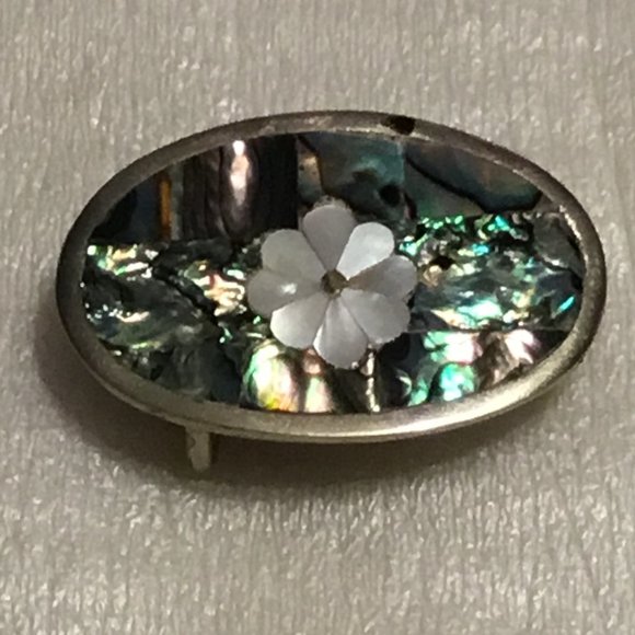 alpaca | Accessories | Vintage Mother Of Pearl Abalone Alpaca Belt ...